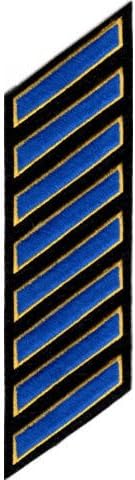 Amazon.com: Uniform Service Hash Marks - Royal Blue/Medium Gold Stripes ...
