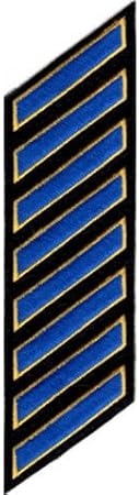 Amazon.com: Uniform Service Hash Marks - Royal Blue/Medium Gold Stripes ...
