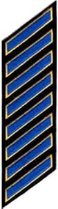 Amazon.com: Uniform Service Hash Marks - Royal Blue/Medium Gold Stripes ...