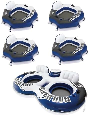 Amazon.com : Intex River Run Single Inflatable Lake Floating Water ...