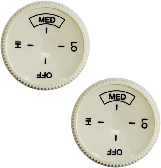 2PCS Baseboard Heater Thermostat Temperature Control Dial Knob ...