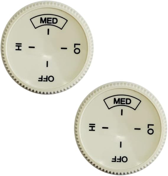 2PCS Baseboard Heater Thermostat Temperature Control Dial Knob ...