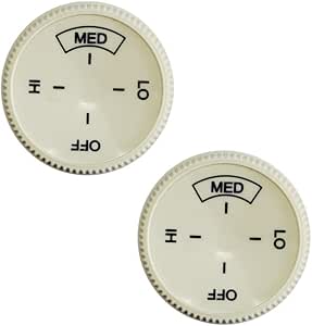 2PCS Baseboard Heater Thermostat Temperature Control Dial Knob ...