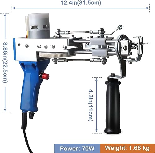 Mordraoe Tufting Gun, Cut Pile & Loop Pile 2 in 1 Kit Tufting Machine ...