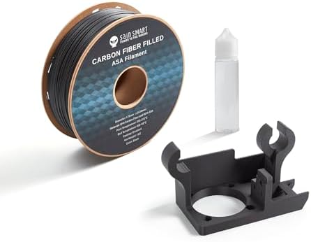 Amazon.com: SainSmart Carbon Fiber ASA Filament 1.75mm, Black 3D ...