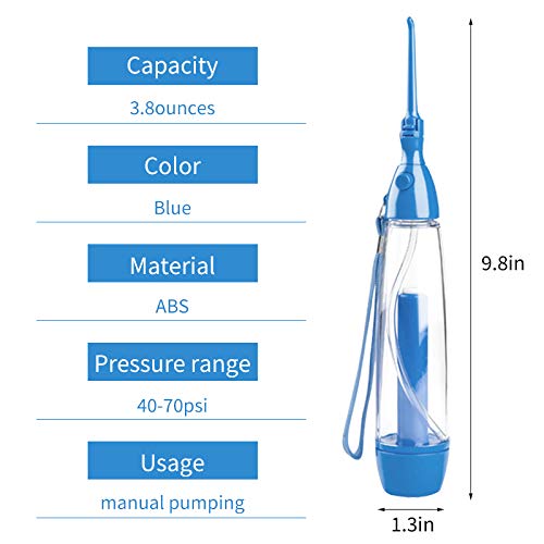 PLAFUETO Cordless Water Flosser Portable Oral Irrigator Air Pressure ...