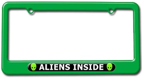 Amazon.com: GRAPHICS & MORE Aliens Inside - Sci-Fi License Plate Tag ...