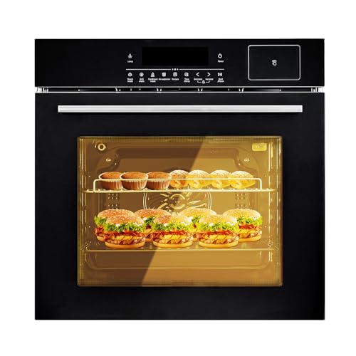 24" Electric Wall Oven with 4 Cooking Functions & 102 Automatic Recipes ...