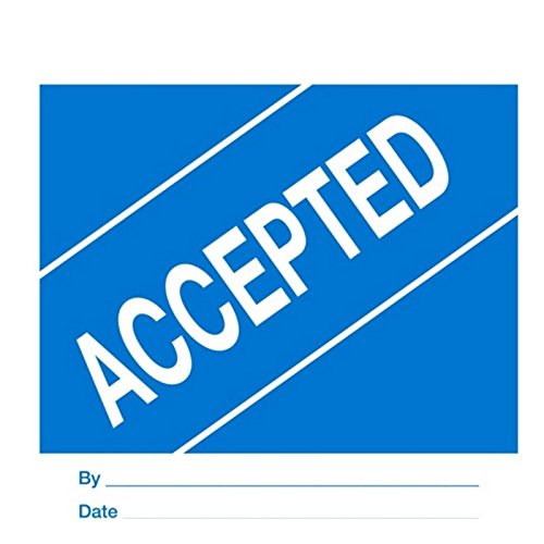 4" x 4" Accepted Labels (500 per Roll) : Amazon.in: Industrial & Scientific