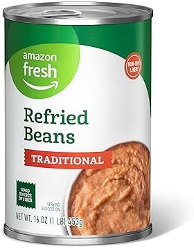 Amazon.com: Amazon Fresh, Canned Traditional Refried Beans, 16 Oz ...
