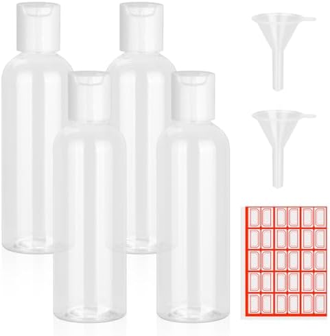 Amazon.com: CHGANG 4 Pack Travel Bottles for Toiletries,3.4oz TSA ...