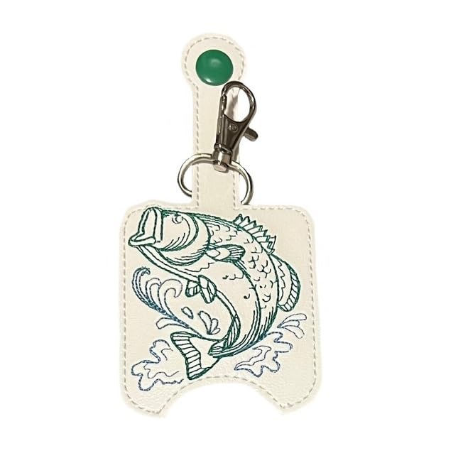 Amazon.com: Bass Fish Hand Sanitizer Holder Key Fob : Handmade Products