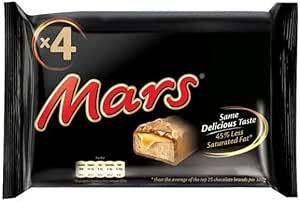 3 x Mars Caramel, Nougat & Milk Chocolate Bars Multipack 4 x 39.4g ...