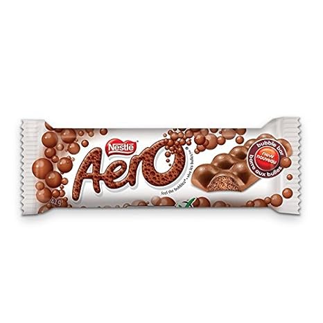 Amazon.com : Lot of 10 Nestle Aero Milk Chocolate Bubbles Bars Natural ...