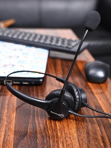 Voix 920 USB Wired On Ear Headphones with Mic, On-Ear Computer Laptop ...