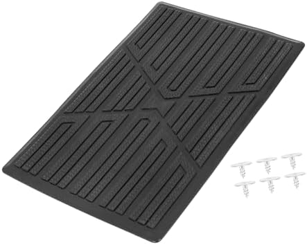 X AUTOHAUX 2pcs Car Floor Mat Foot Heel Plate Cover Carpet Pedal PC PVC ...