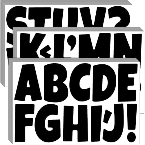 Amazon.com: 48 Sheets Bulletin Board Letters 2.5 Inch Letter Stickers ...