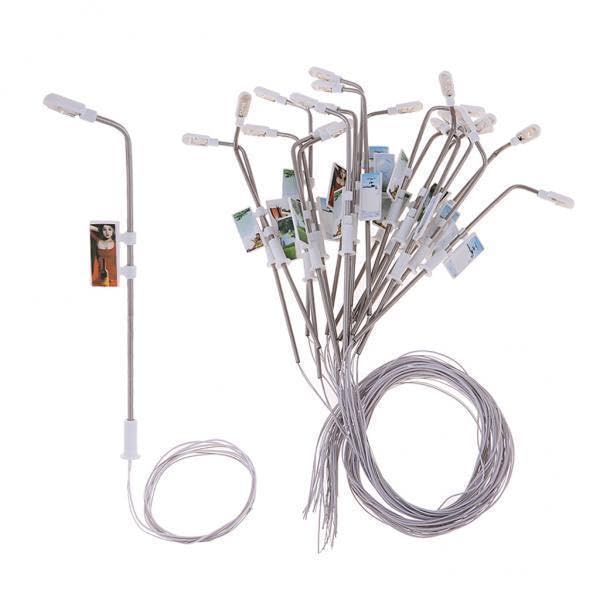 LOOM TREE® 2x20 Pieces Model Miniature Street Lights HO OO Scale LEDs ...