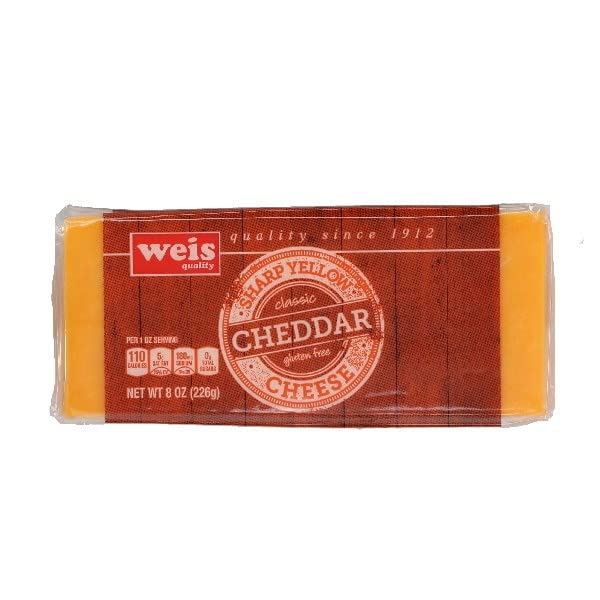 Amazon.com: Weis Quality, Sharp Yellow Bar Cheese, 8 Ounce : Grocery ...