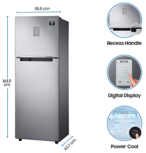 Samsung 275L 3 Star Inverter Frost Free Double Door Refrigerator ...