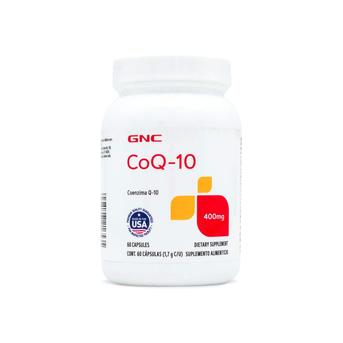 Coenzima Q-10 400 mg GNC 60 Cápsulas : Amazon.com.mx: Salud y Cuidado ...