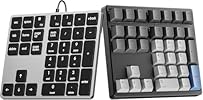 Amazon.com: Kisnt Mechanical Number Pad,Hot Swappable Numpad with ...