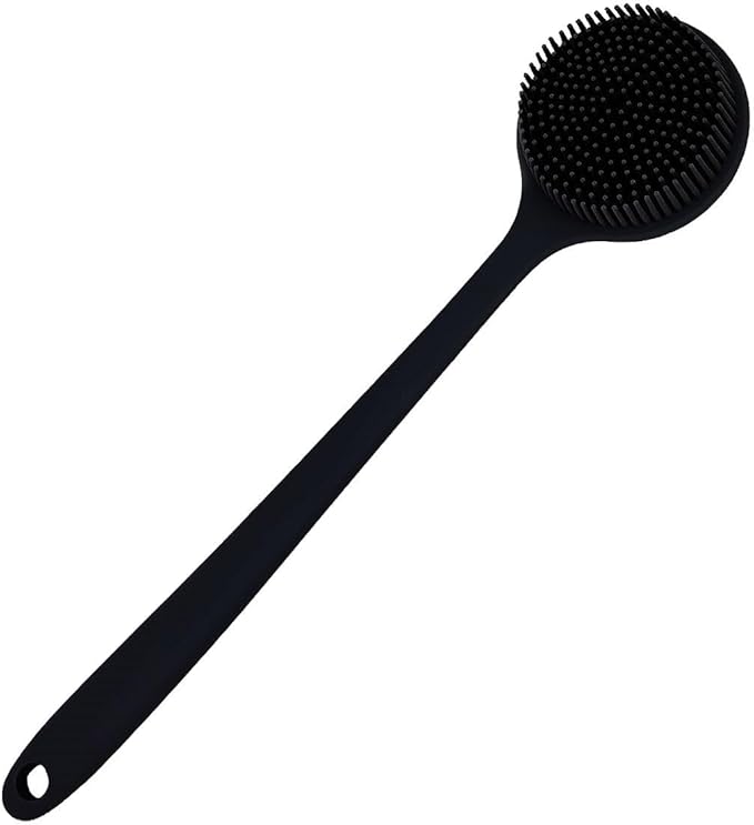 Amazon.com : Cinlitek Silicone Body Scrubber, Long Handle Back Scrubber ...