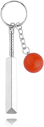 Amazon.com: Red 3D Cricket Keychain for Boys Girls Cricketer Coach ...