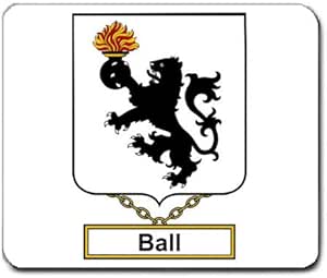 Amazon.com: Ball Family Crest Coat of Arms Mouse Pad : Office Products