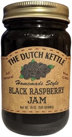 Amazon.com : The Dutch Kettle Amish Homemade Black Raspberry Jam - One ...