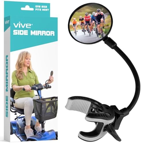Amazon.com: Yungeln Rearview Mirror Scooter Adjustable Rear View Glass ...