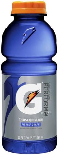 Amazon.com: Gatorade Bebida deportiva, uva feroz, botellas de 20 onzas ...