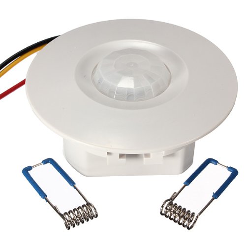 360 Degree Mini Recessed PIR Ceiling Motion Sensor Detector Switch ...