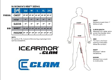 Amazon.com: ICE ARMOR by Clam Women's Ice Fishing Rise Float Bib - Size ...
