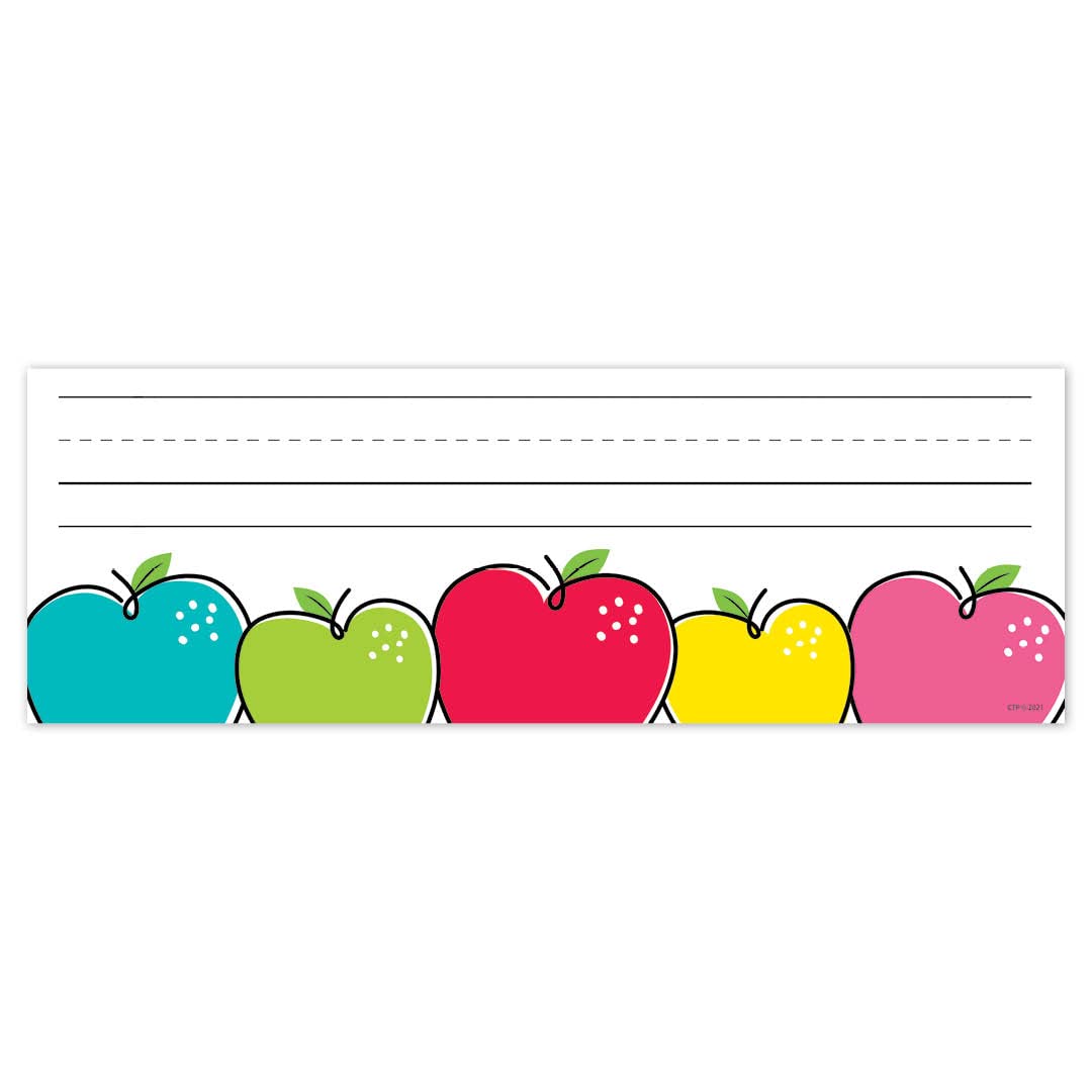 Amazon.com: CTP Doodle Apples Name Plates Learning Décor for Classroom ...