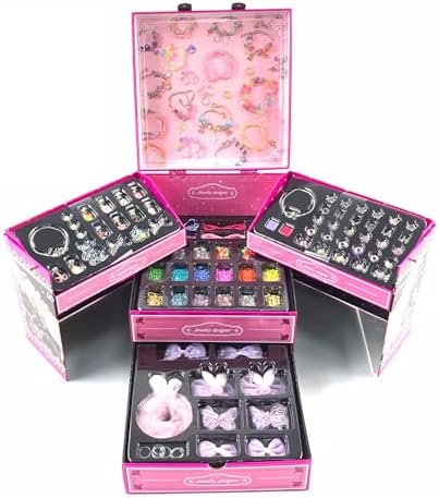 TAFAN™ DIY Jewelry Making Kit for Girls – Bracelet & Necklace Bead Set ...