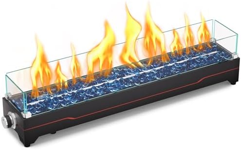 36-inch Table Top Propane Fire Pit, 30,000 BTU Tabletop Firepit for ...