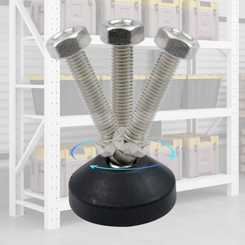 Snapklik.com : 4Pcs M10 Thread Adjustable Foot Cups Reinforced Nylon ...