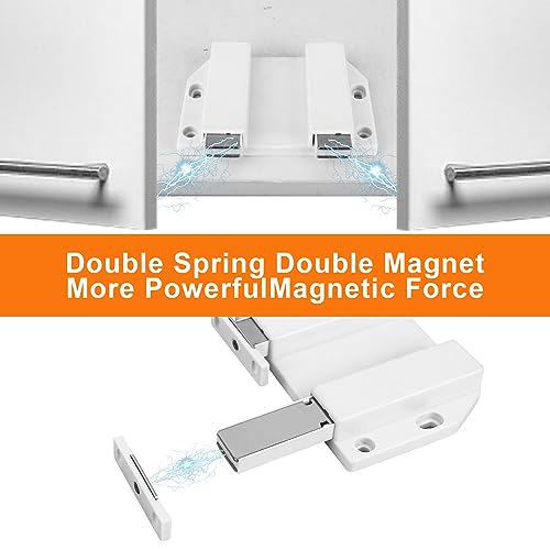 Push to Open Door Catches 1 Pack Double Open Cabinet Magnetic Push ...