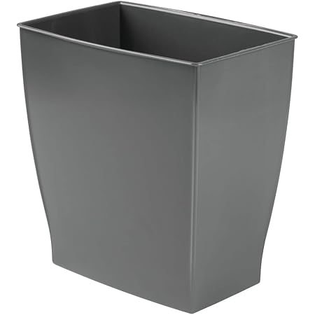 Amazon.com: mDesign Plastic Rectangular Small 2 Gallon Trash Can ...