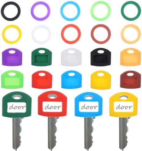 Amazon.com : 40Pcs Silicone Key Covers Caps Key Identifiers Covers ...