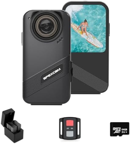 Amazon.com : Apexcam K20 Action Camera 4K EIS Sports Camera 66FT ...