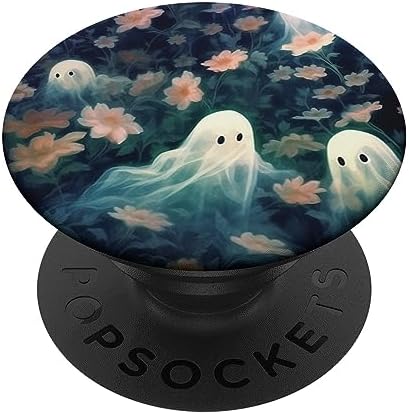 Amazon.com: Aesthetic Floral Ghost Gifts Ghost In Wildflowers PopSockets Adhesive PopGrip : Cell ...