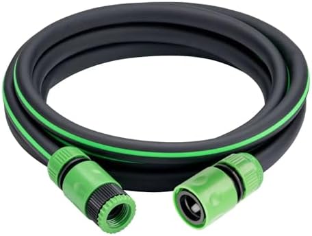 5M Short Garden Hose Extension with 2 Tap Connectors and 1 Hose End ...