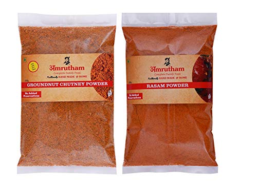 Amrutham Chutney Combo (Groundnut Chutney Powder 200g and RASAM Powder ...