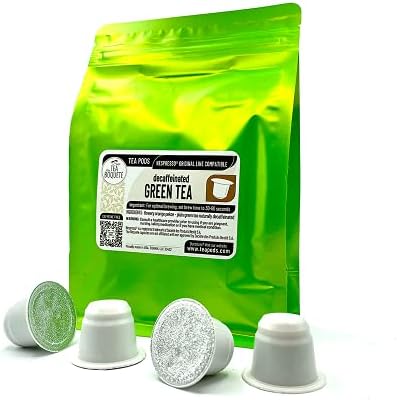 Amazon.com : 18 DECAF Green tea pods compatible with Nespresso ...