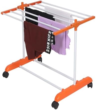FLIPZON Premium Clothes Stand for Drying with Wheels | Portable | 1 ...