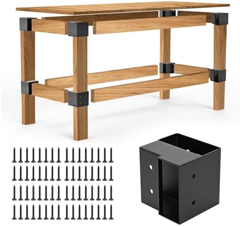 Amazon.com: YAGEANNL Workbench Corner Brackets, 8 Pcs Steel Workbench ...