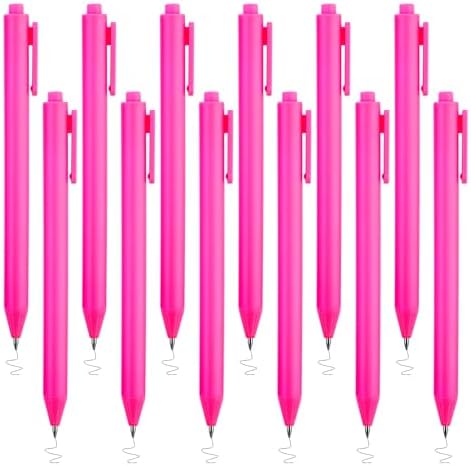 Amazon.com: mebkmi Pink Pens, 4 PCS Pink Gel Pens, Soft Grip Cover ...