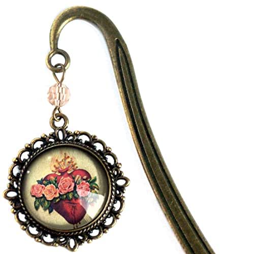 Amazon.com: Immaculate Heart of Mary Brass Bookmark with Reversed ...